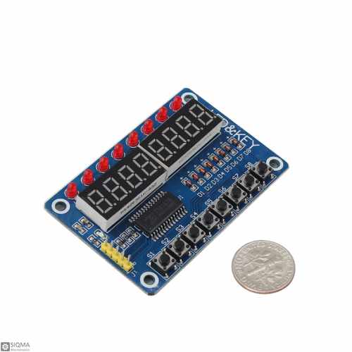 TM1638 Eight Button Digital Tube Control LED Display Module For Arduino