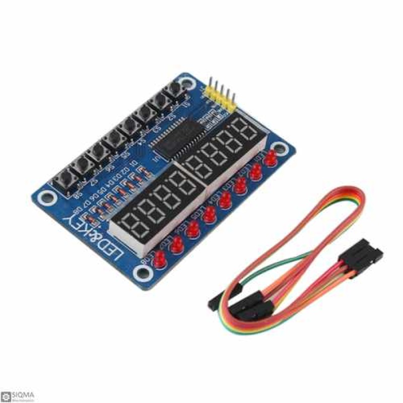 TM1638 Eight Button Digital Tube Control LED Display Module For Arduino