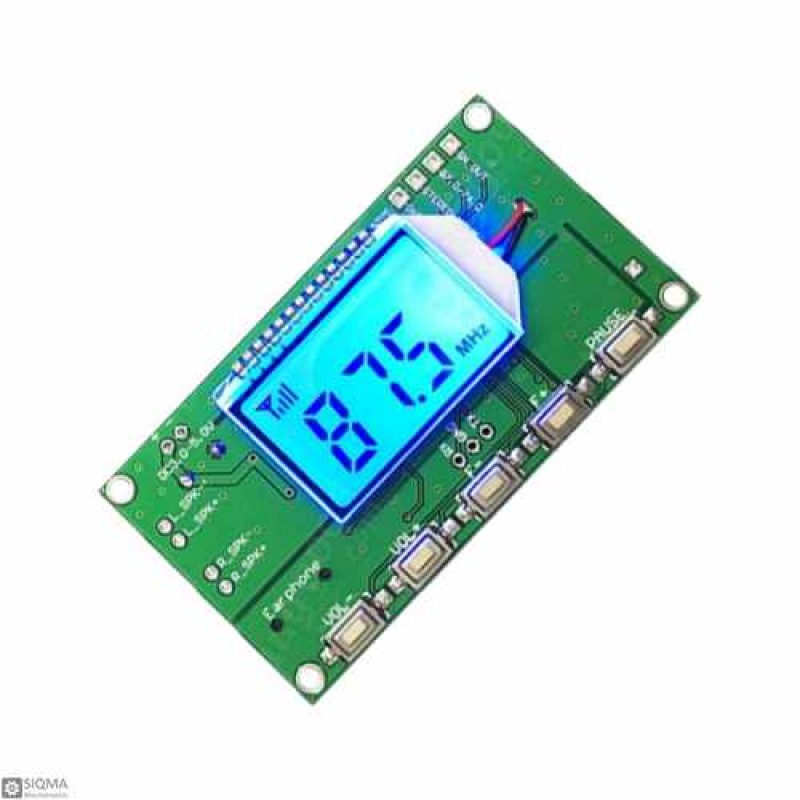 FM Stereo Radio Broadcast Receiver Module With LCD