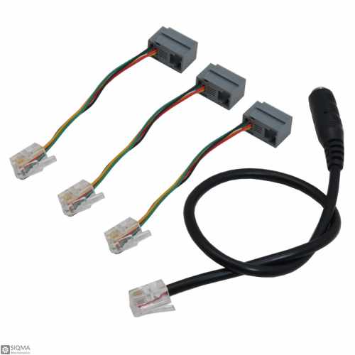 RJ9-RJ10 Phone Socket to 3.5mm Jack Converter Cable