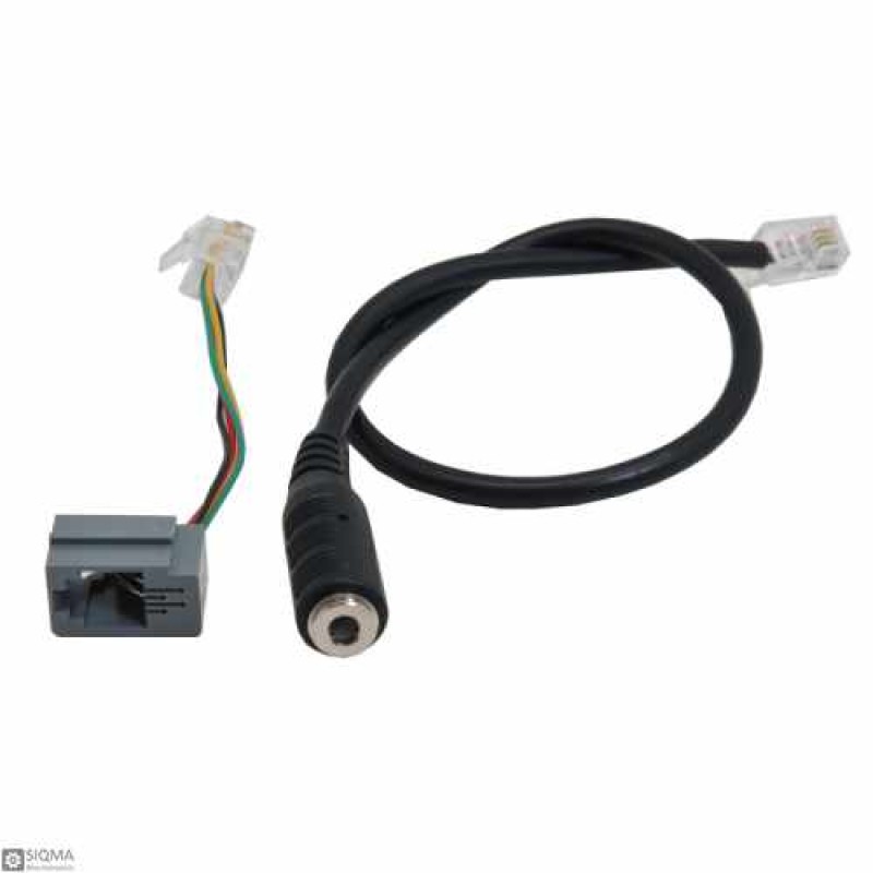 RJ9-RJ10 Phone Socket to 3.5mm Jack Converter Cable