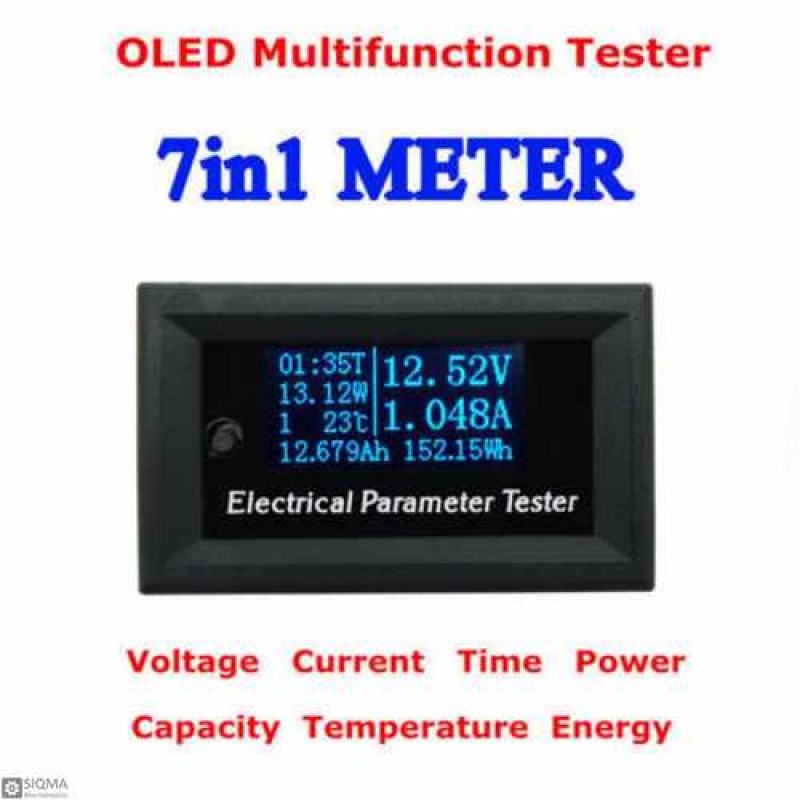 Multifunctional Voltmeter, Ammeter, Power Meter, Thermometer, Timer ...