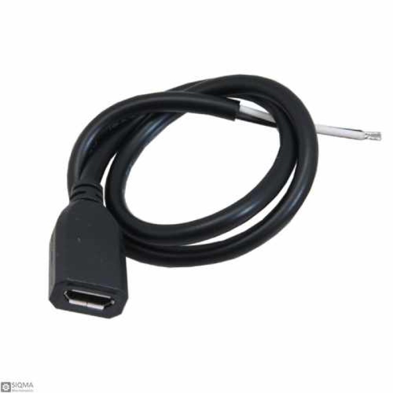 10 PCS Female Micro USB to 2 Pin Charging Cable [30cm]