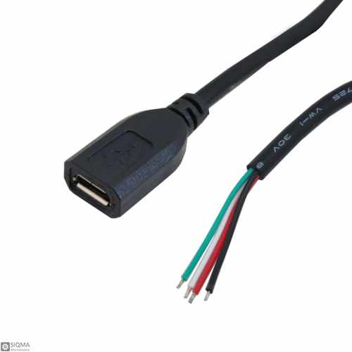 10 PCS Female Micro USB to 4 Pin Charging and Data Cable [30cm , 50cm]