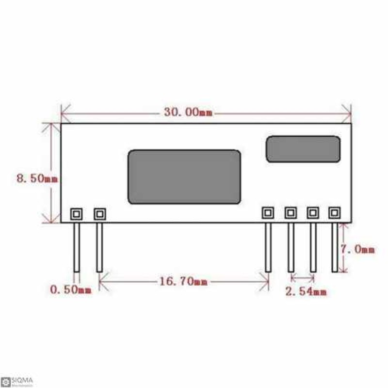 5 PCS RXB35 Superheterodyne Wireless Receiver Module [315MHz , 433MHz]