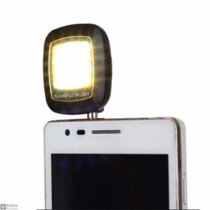 Smartphone Selfie Photography LED Flashlight With Built-In Battery [16LED]