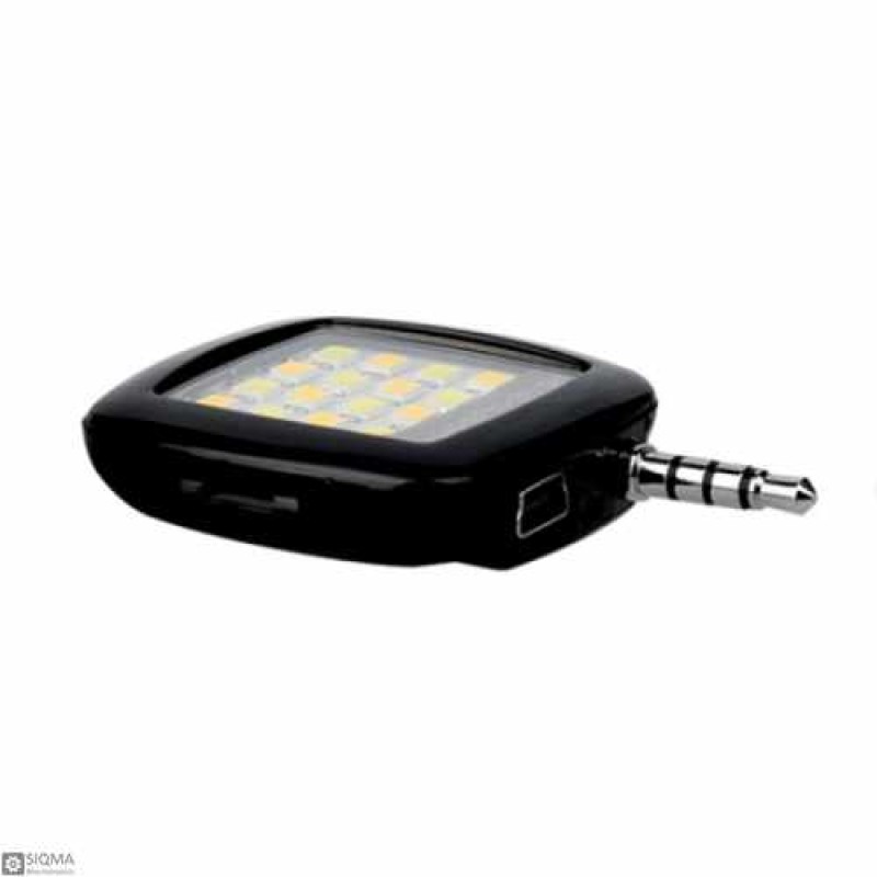 Smartphone Selfie Photography LED Flashlight With Built-In Battery [16LED]