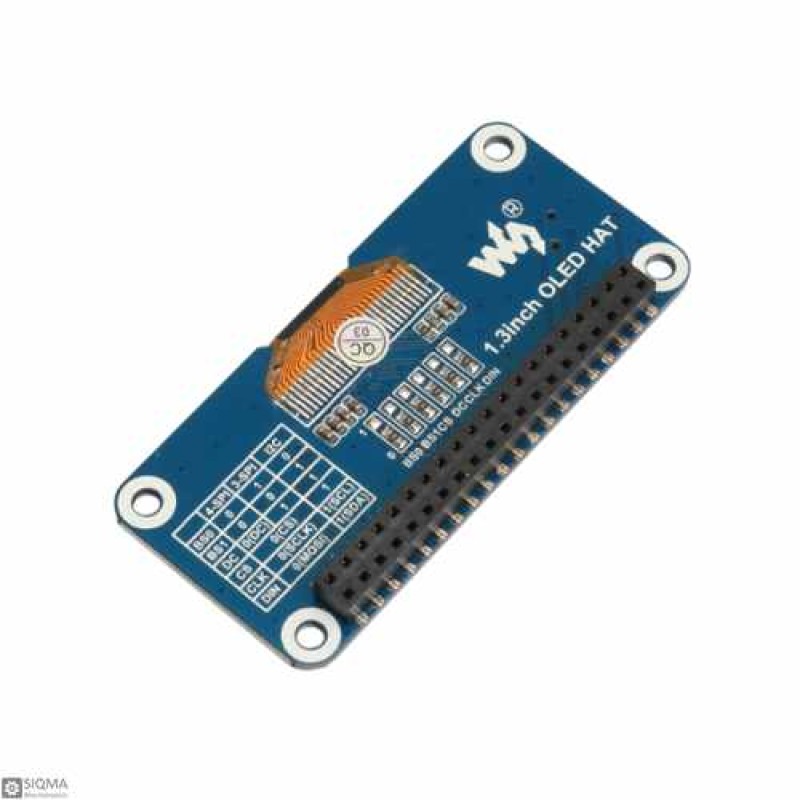 Raspberry Pi 1.3 Inch OLED Hat with SH1106 Driver IC [128x64 Pixels]