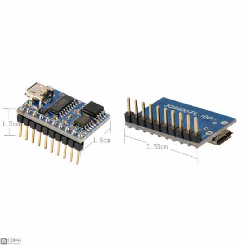 JQ8400-FL 10 Pin USB Control Serial Voice Module [MP3 and WAV]