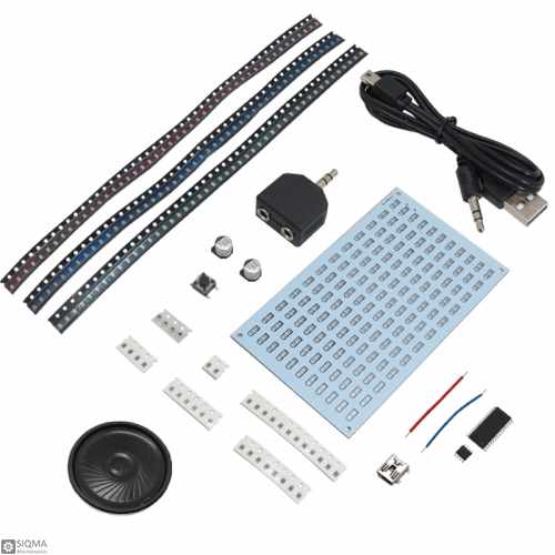 LED Music Spectrum Analyzer DIY Assembly With Case [11x12]