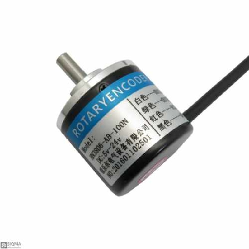 HN3806 Photoelectric Incremental AB Two Phases Shaft NPN Rotary Encoder ...