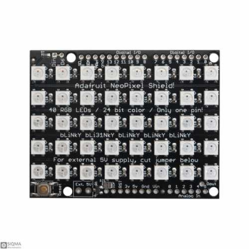 WS2812B Rectangular Full Color RGB LED Module [40 Bit]