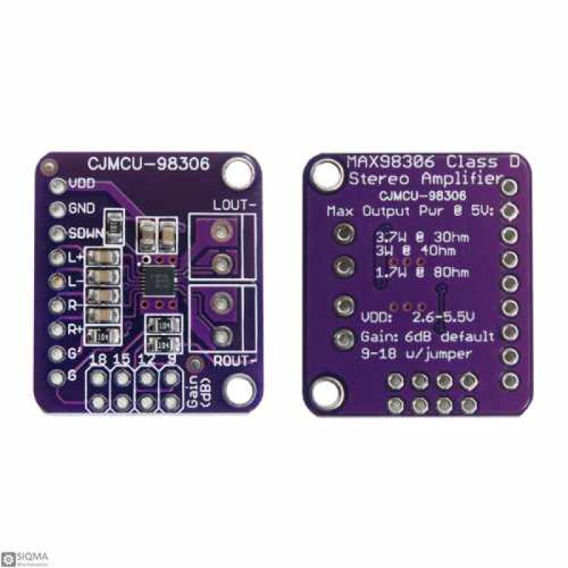 CJMCU MAX98306 Stereo Audio Amplifier Module [3.7W]