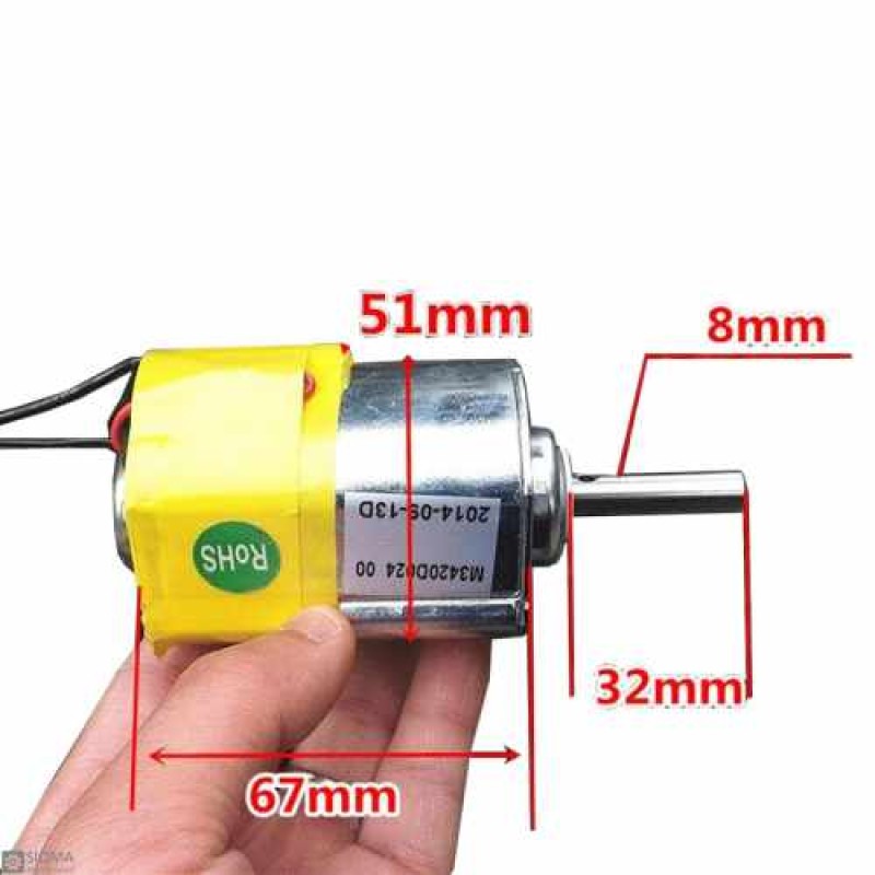 Permanent Magnet Dc Motor 24v 2800rpm