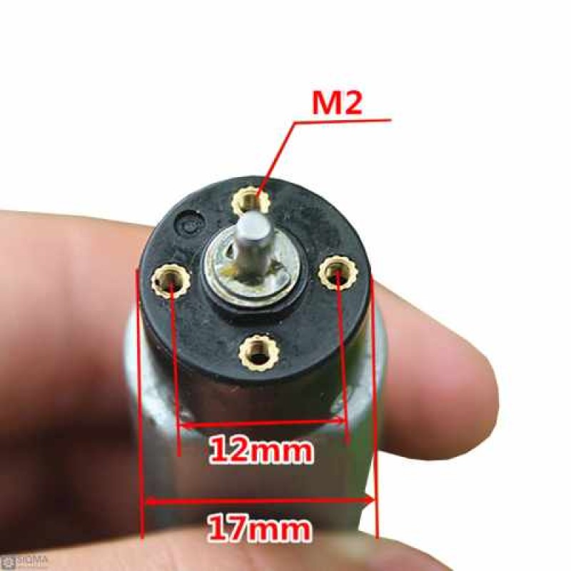 2 PCS Plastic Gear DC Motor [3V] [1300rpm]
