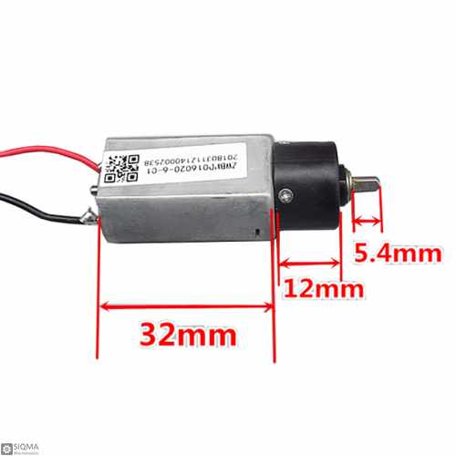 2 PCS Plastic Gear DC Motor [3V] [1300rpm]
