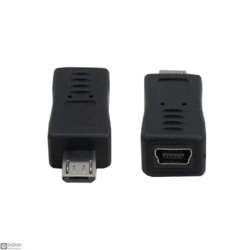 10 PCS Female Mini USB to Male Micro USB Converter